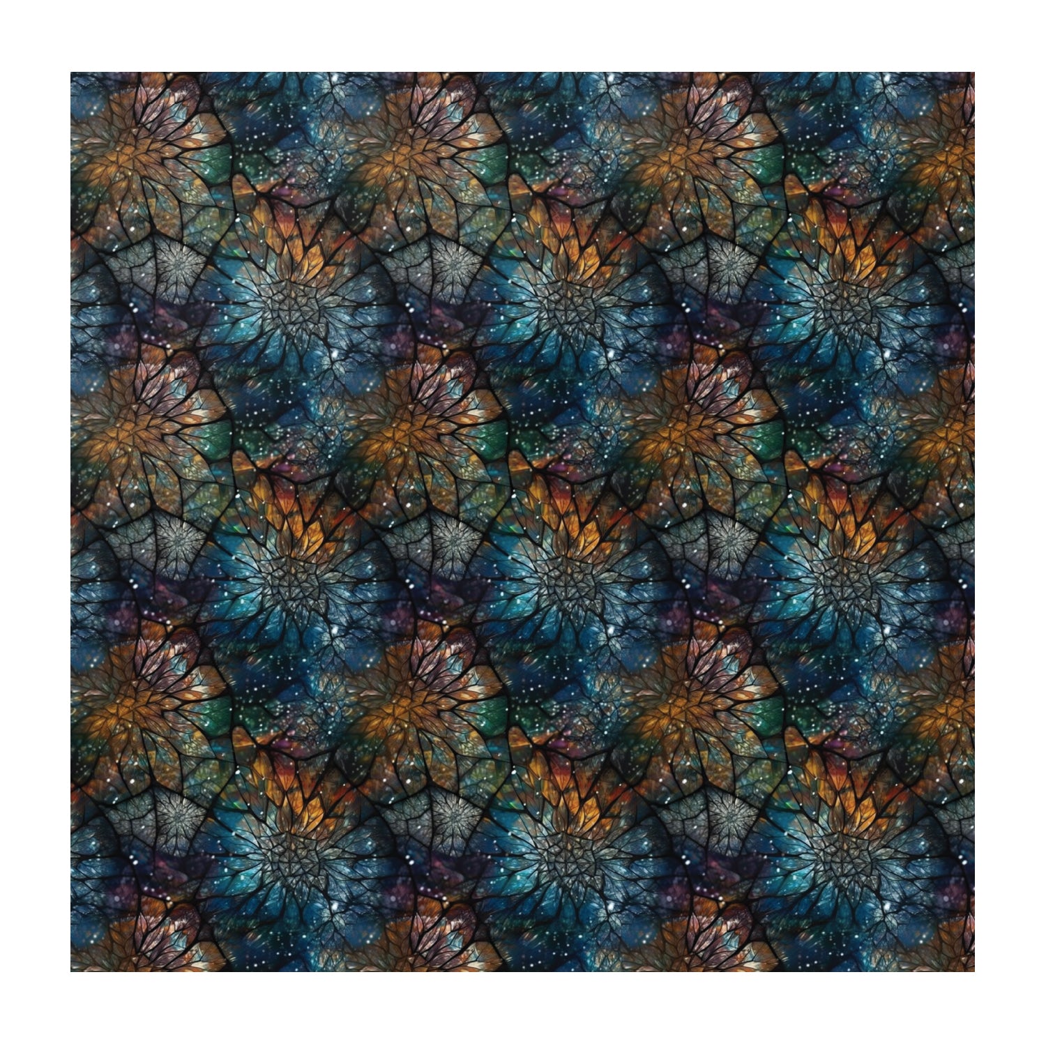 PatternPly® Full Coverage Abstract Winter Colors Stained Glass – Smokey ...