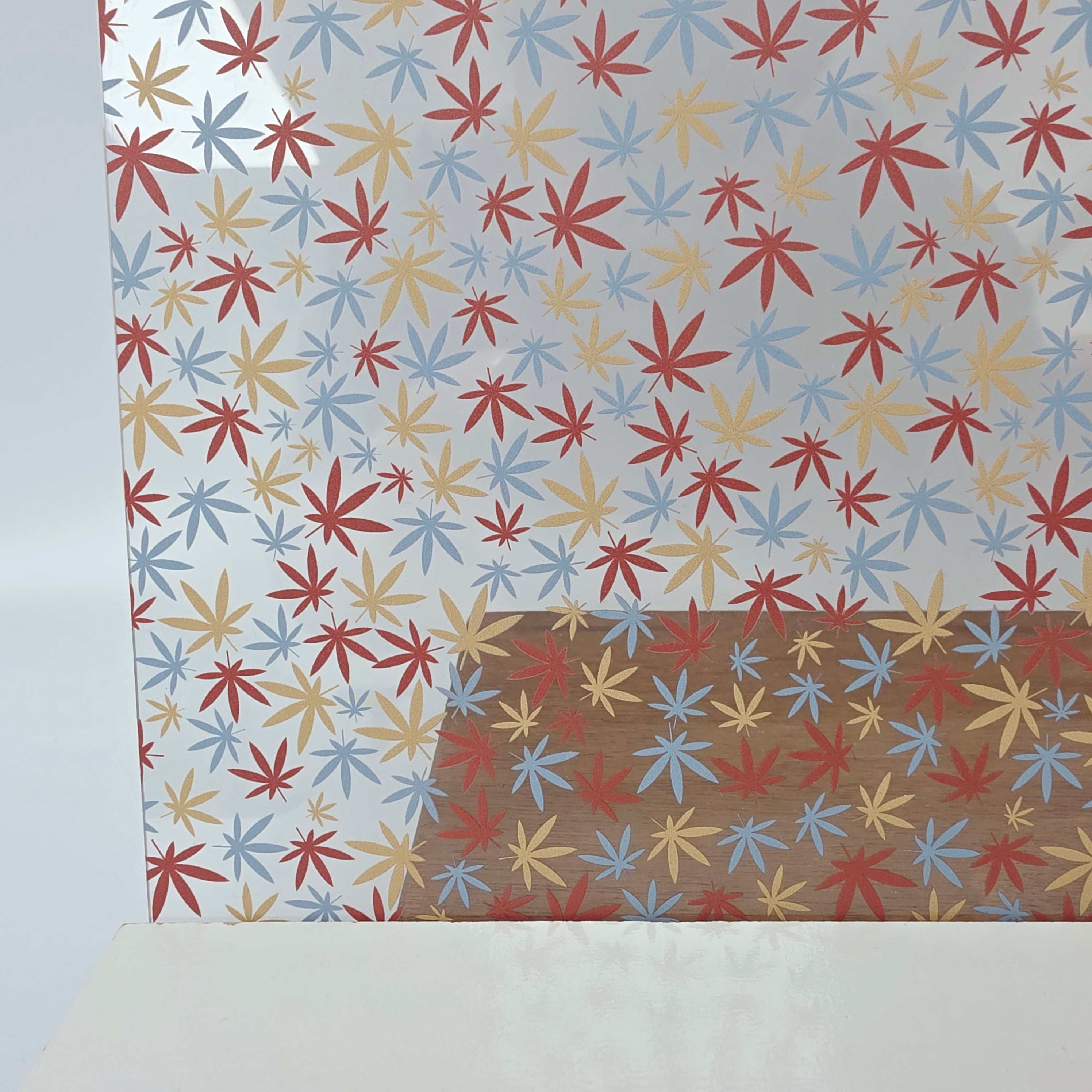 PatternPly® Scattered Neutral Marijuana Leaves – Smokey Hill Designs