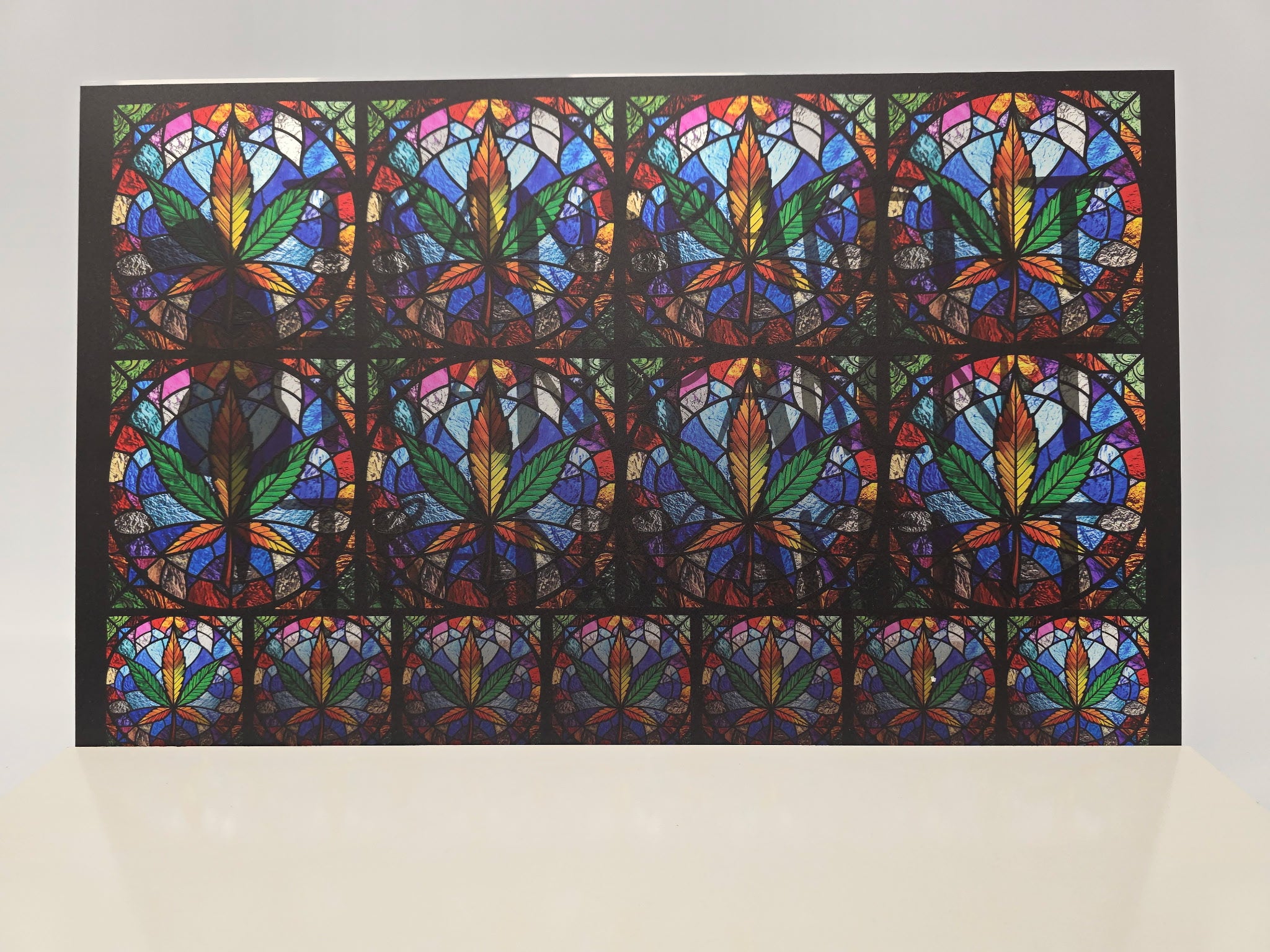 PatternPly® Transparent Multi Color Weed Stained Glass 2 Sizes – Smokey ...