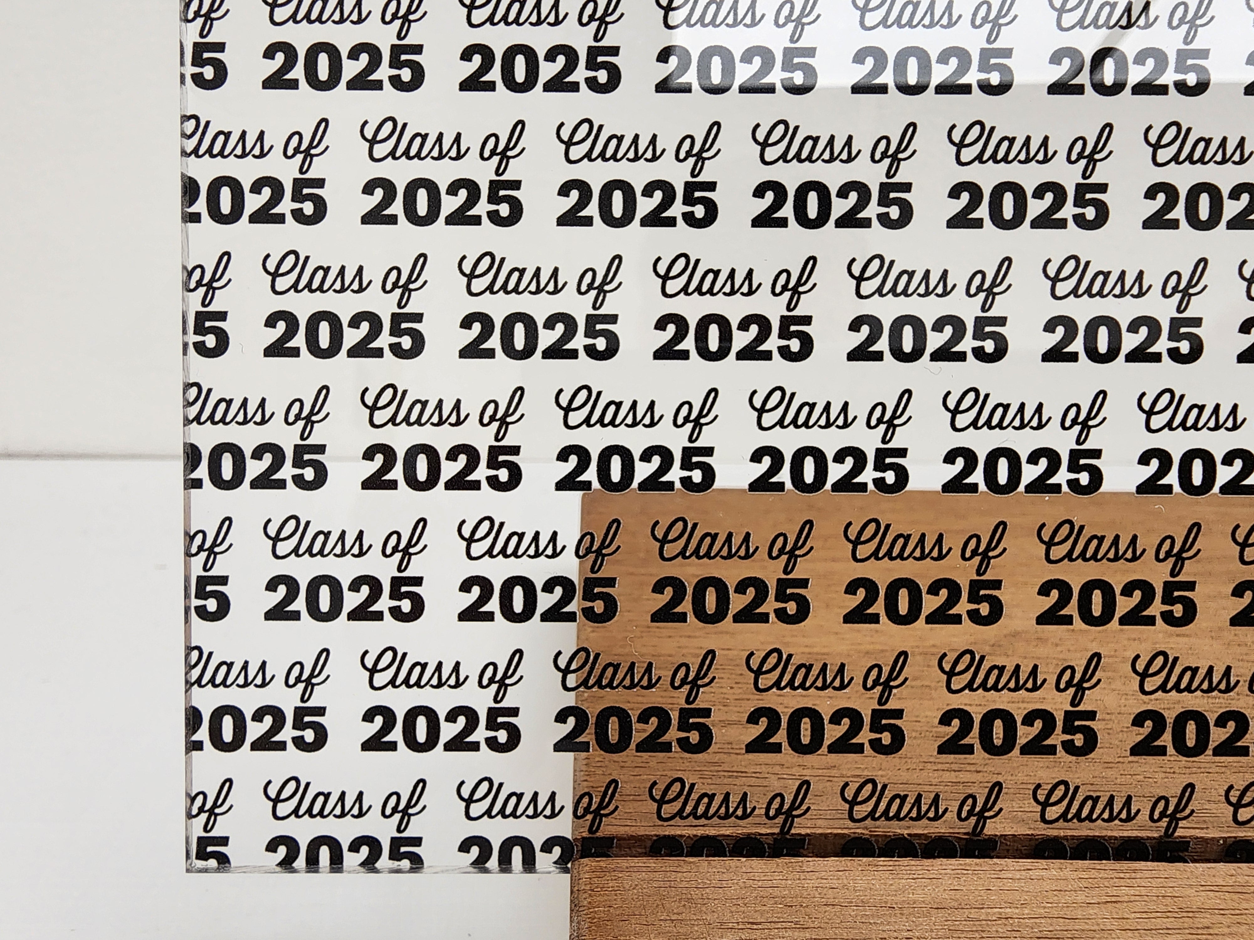 PatternPly® Scattered Class of 2025 Words BLACK – Smokey Hill Designs