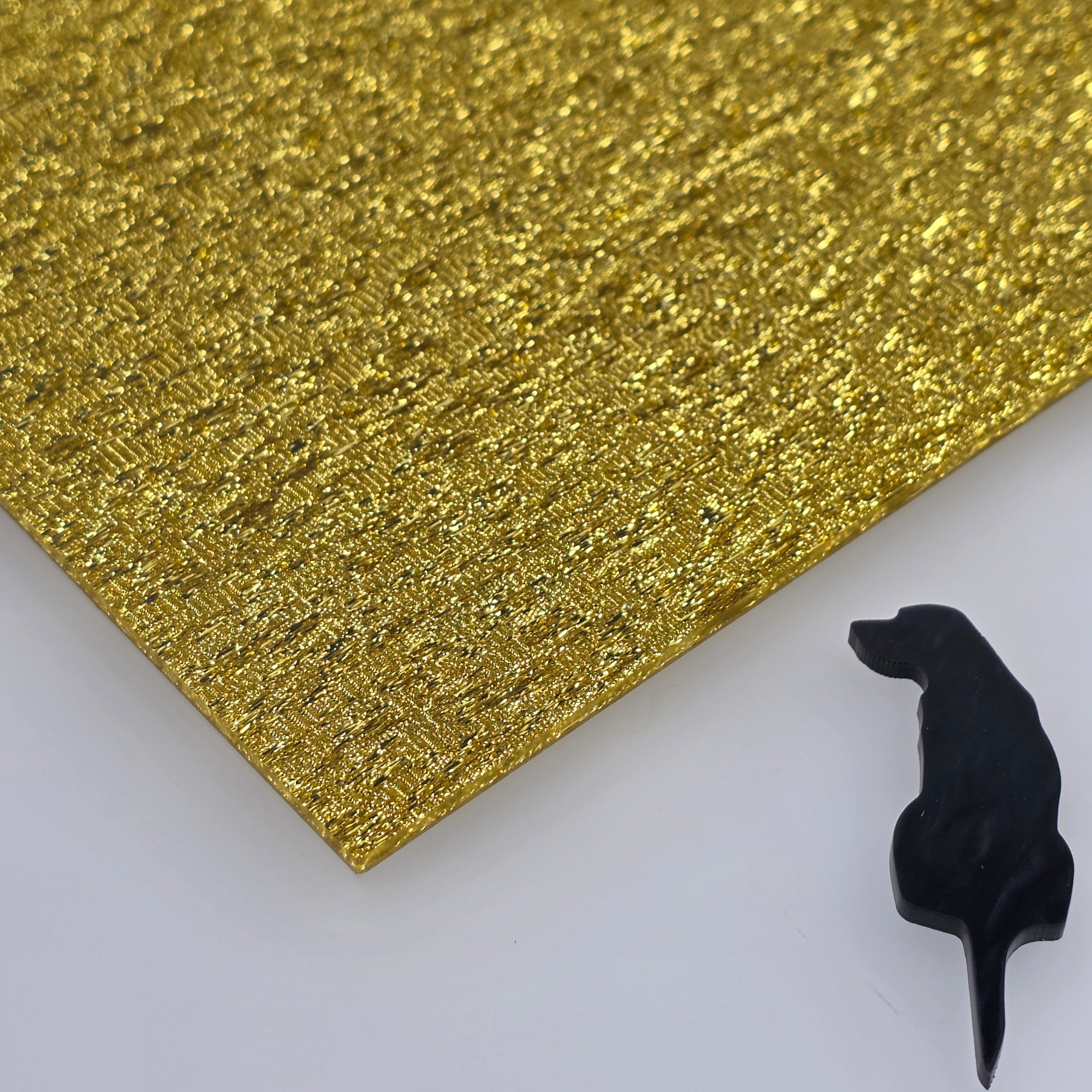 Gold Fiber Funk Fabric Acrylic – Smokey Hill Designs