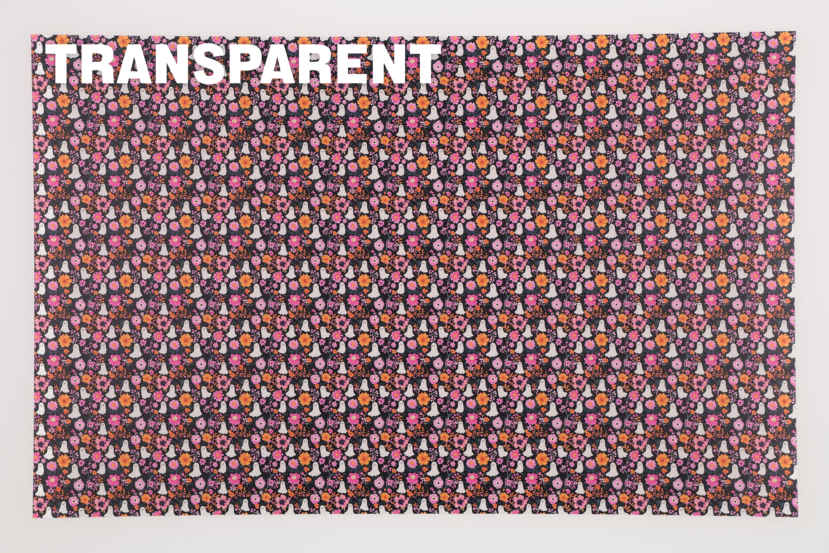 PatternPly® Transparent Pink Floral Ghosts Micro – Smokey Hill Designs
