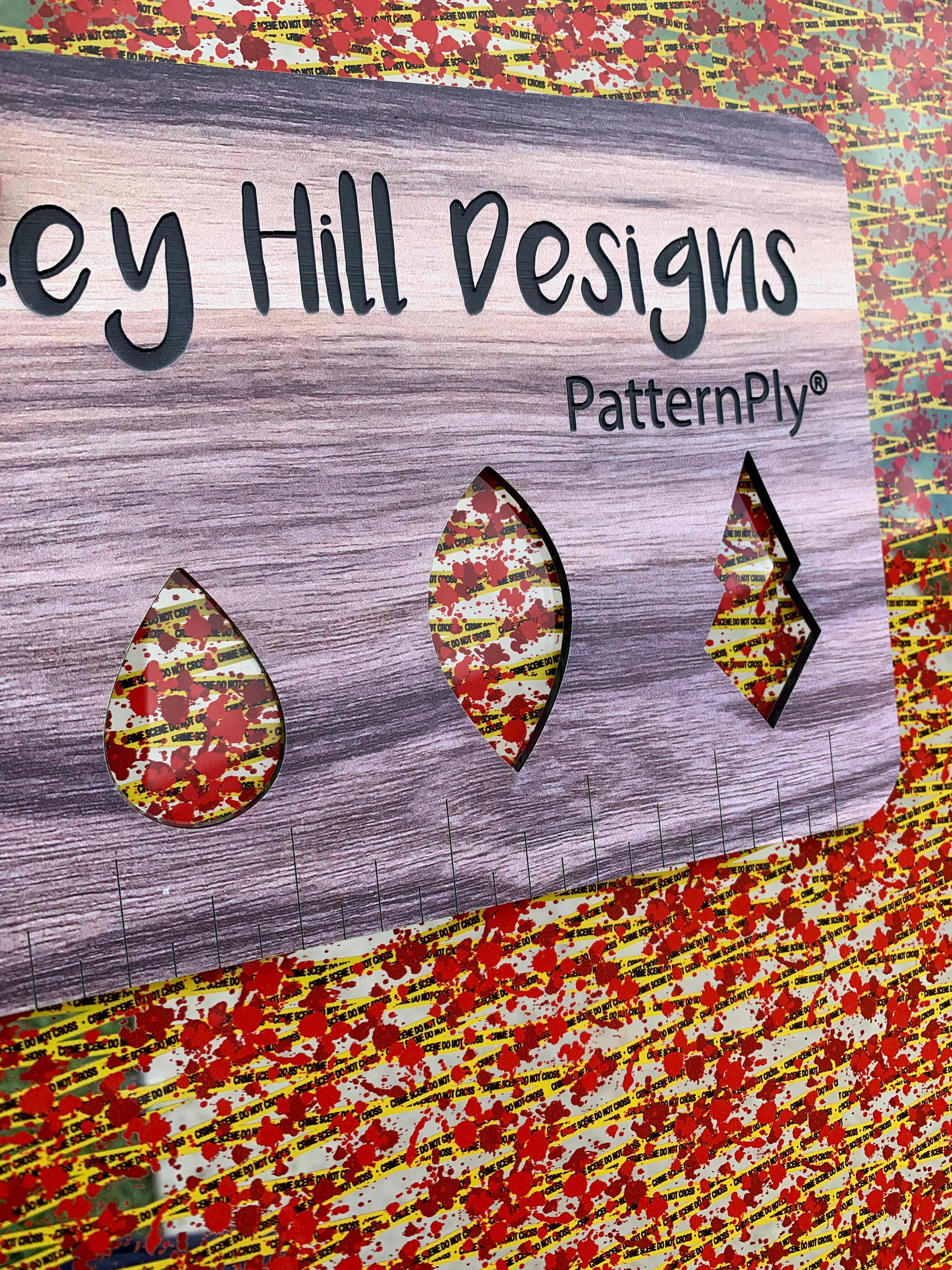 PatternPly® Scattered Micro Blood Splatter+ Crime Scene Tape – Smokey ...
